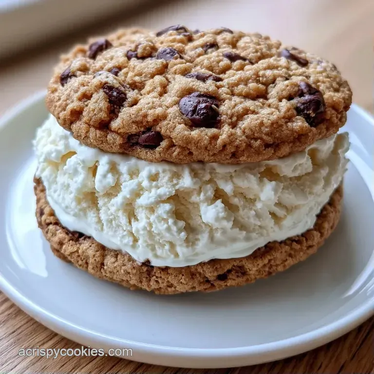 Chipwich Ice Cream Sandwich: Creamy - A Crispy Cookies